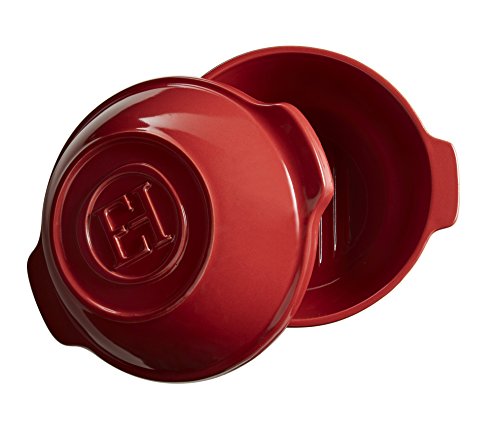 Emile Henry Ceramic Bread/Potato Cooker | Burgundy
