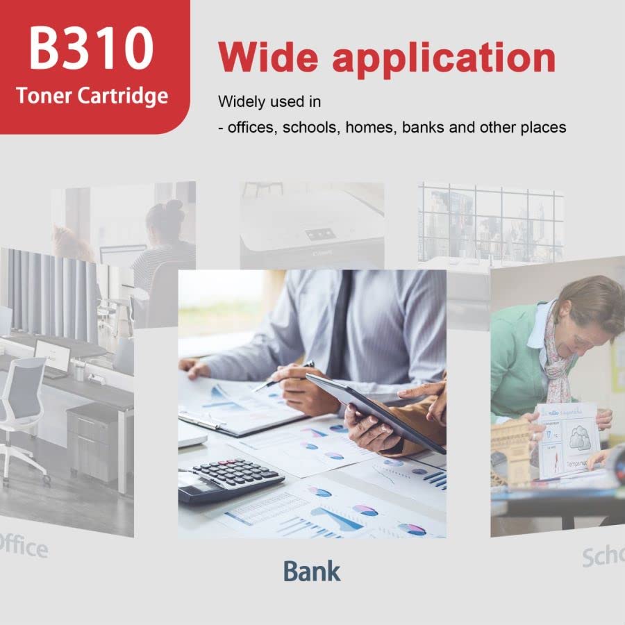 B310 Black Toner Cartridge 006R04377: Dophen 1 Pack High Capacity 006R04377 Toner Replacement for B305 B310 B315 Printer