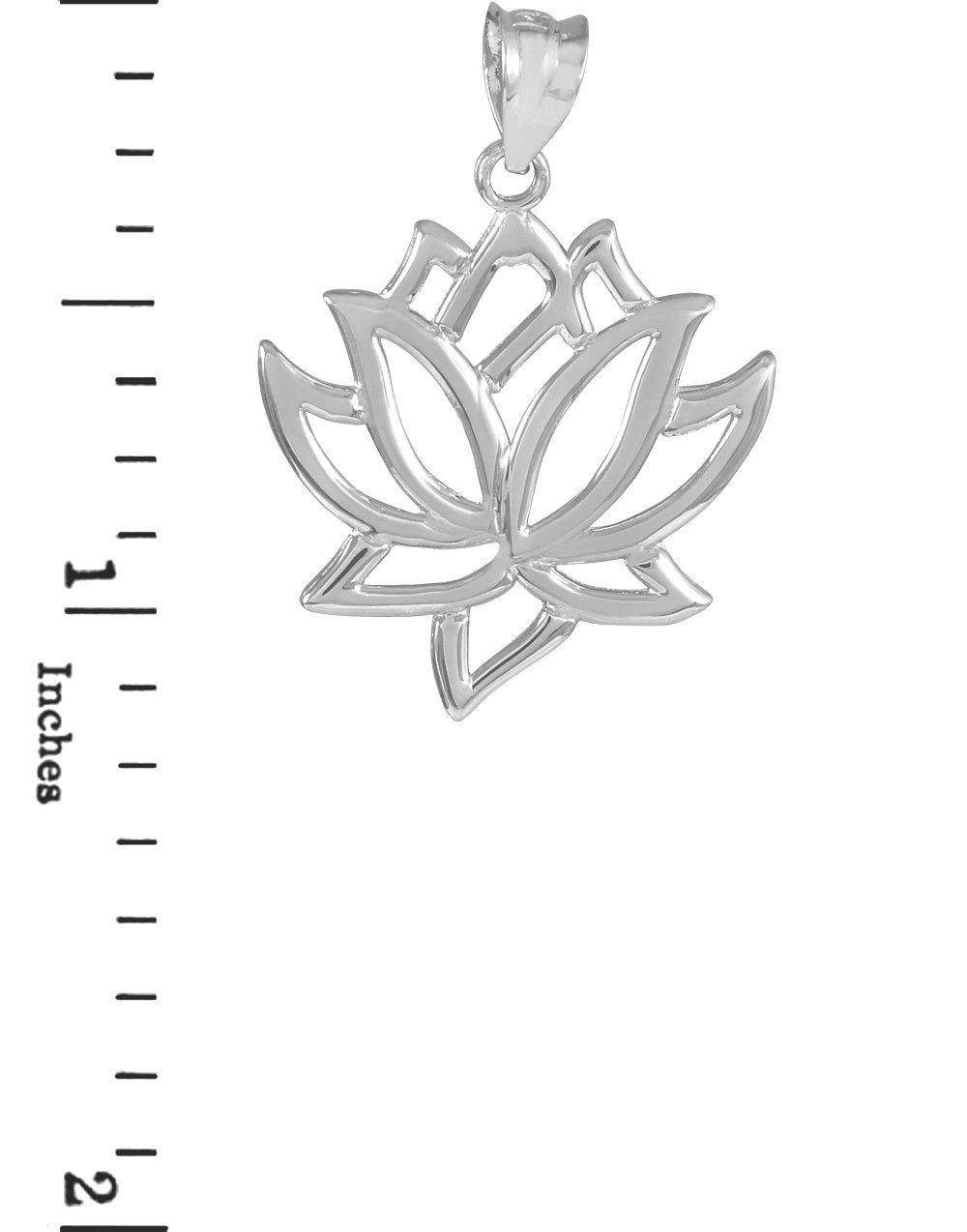 925 Sterling Silver Lotus Flower Pendant