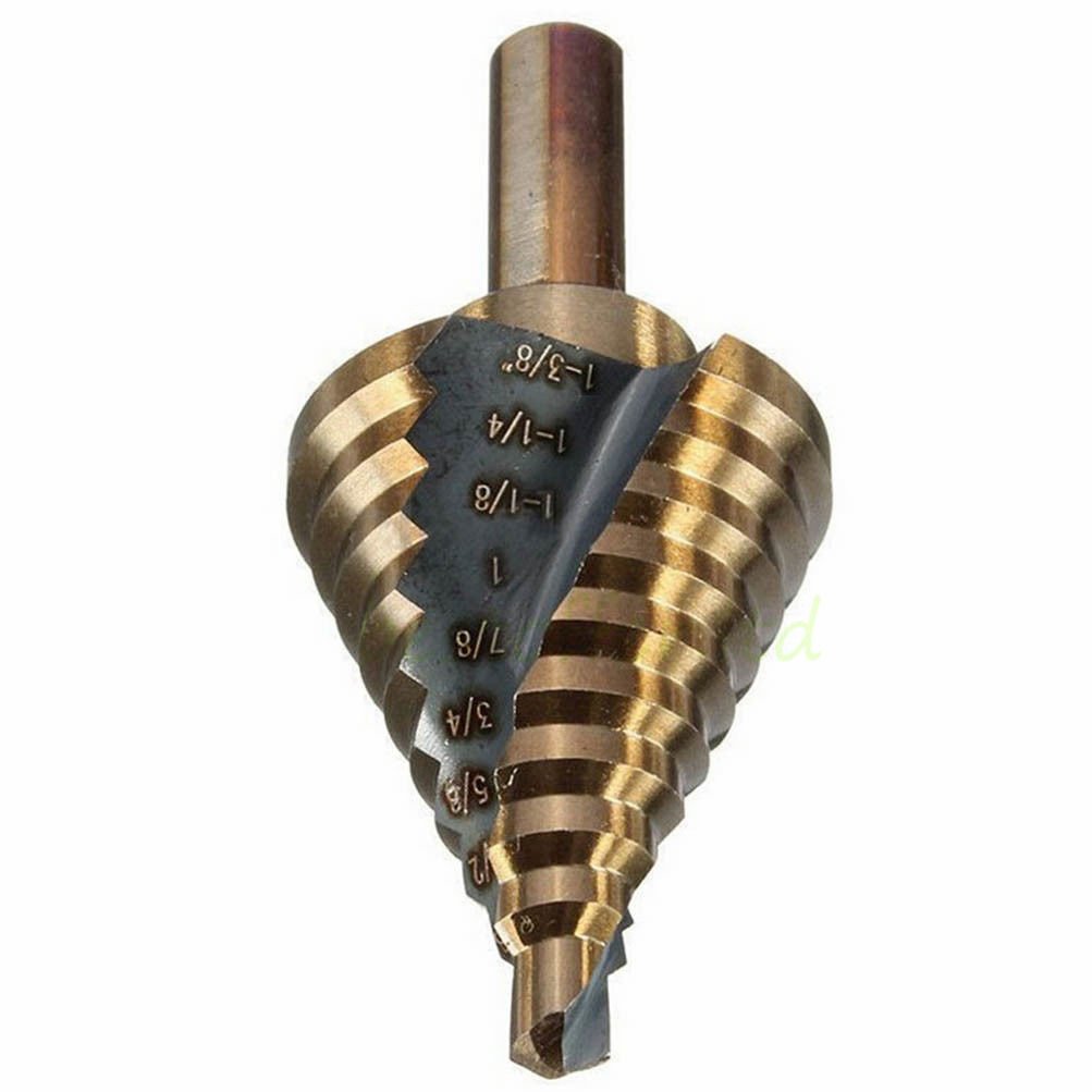 NEW 1/4" to 1-3/8" Drill Step Bit Set Cutter Cobalt Tool High Cobalt M42 Reamer UNIBIT