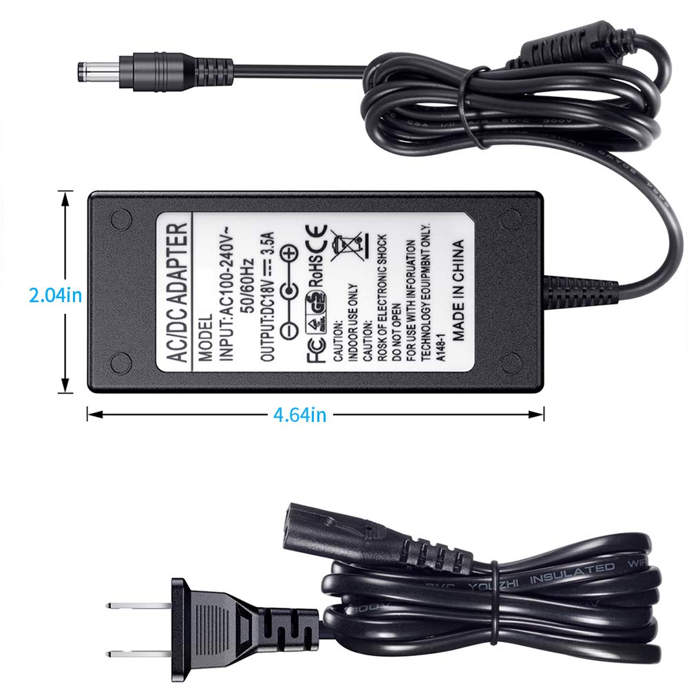 Punasi 18V Charger for Brookstone Big Blue Power Supply for Big-Blue X Indoor Outdoor Wireless Bluetooth 849504 849504p KSAS0451800200HU Power Cord Replacement