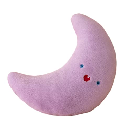 Baiyuruodie Plush Flower Pillow, Cushion, Office Cushion, Home Decoration, (45cm(17.7inch), Purple)