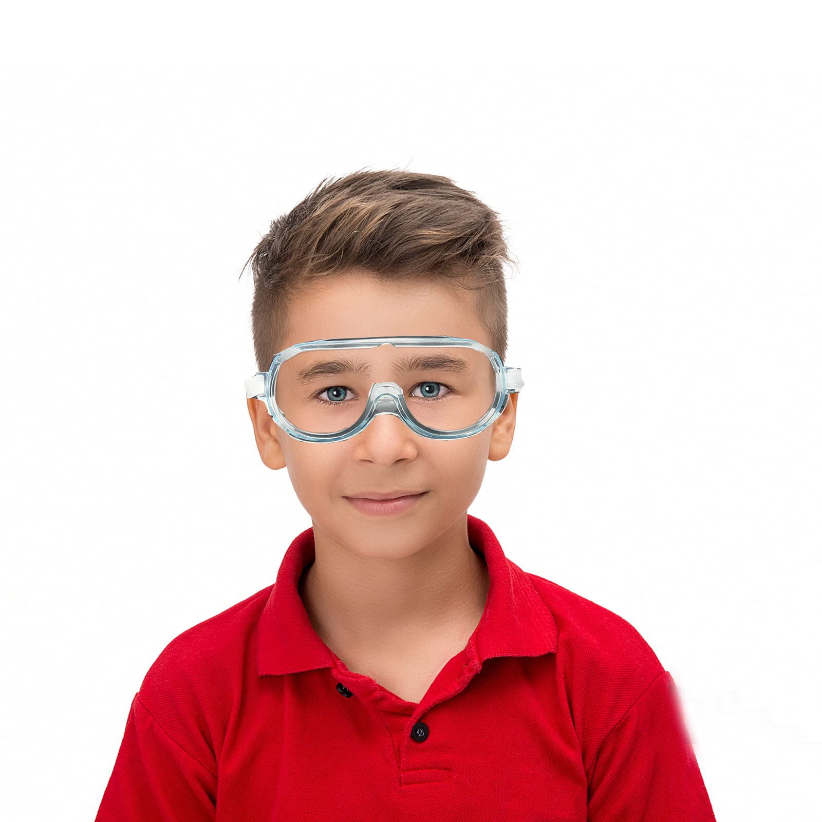 ABUDDER Kid Safety Goggles, Boys Girls Protective Goggles Crystal Clear Eye Protection 3 Pieces
