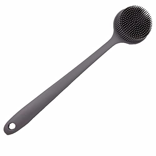 Cinlitek Silicone Body Scrubber, Long Handle Back Scrubber for Shower, Silicone Body Brush Shower Scrubber for Body, Shower Srush Back Brush Body Exfoliator