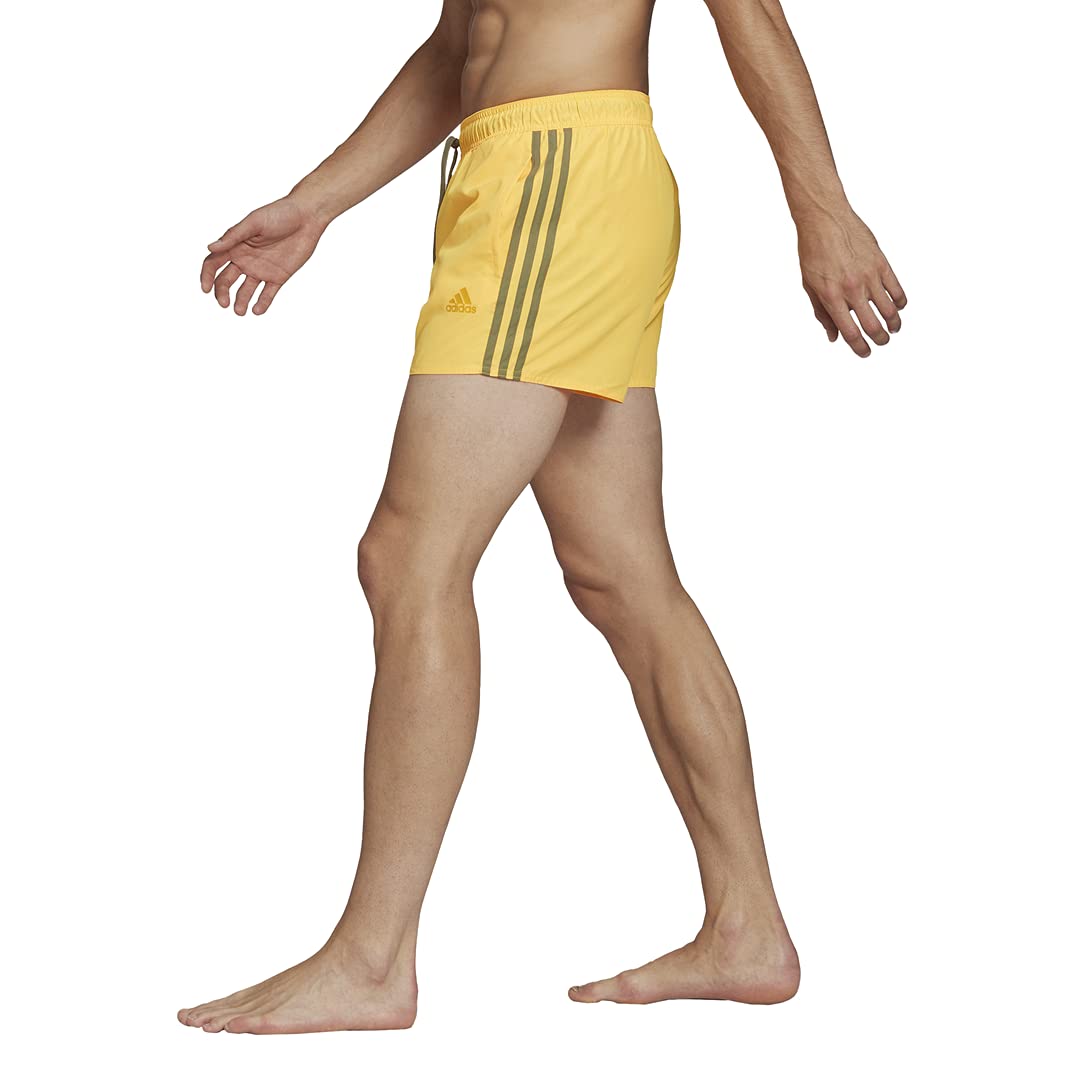 adidas mens 3-Stripes CLX Swim Shorts Black X-Large