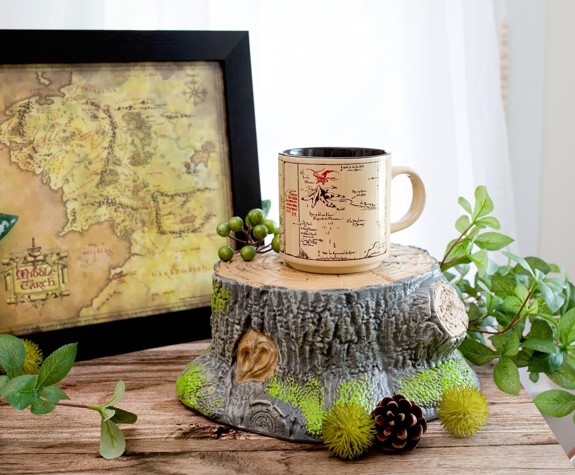 Silver Buffalo The Hobbit The Shire Map Ceramic Mug | Coffee Cup For Espresso, Tea, Cocoa | Holds 13 Ounces