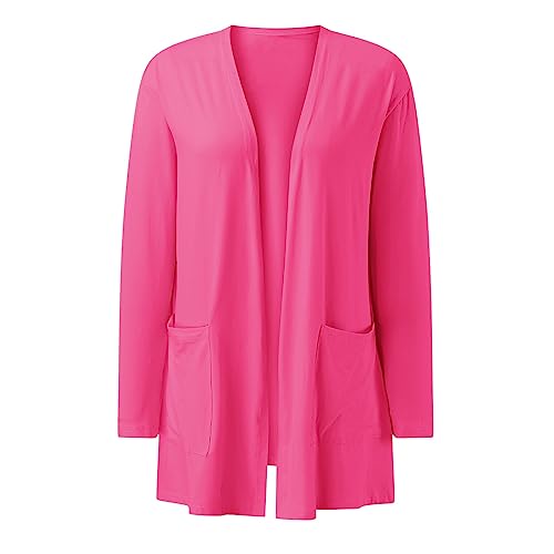 Cardigan for Women Lightweight Plus Size Lightweight Cardigan for Women Dressy Open Front Lightweight Cardigan Long Sleeve Loose Button Down Fall Clothes Watermelon Red