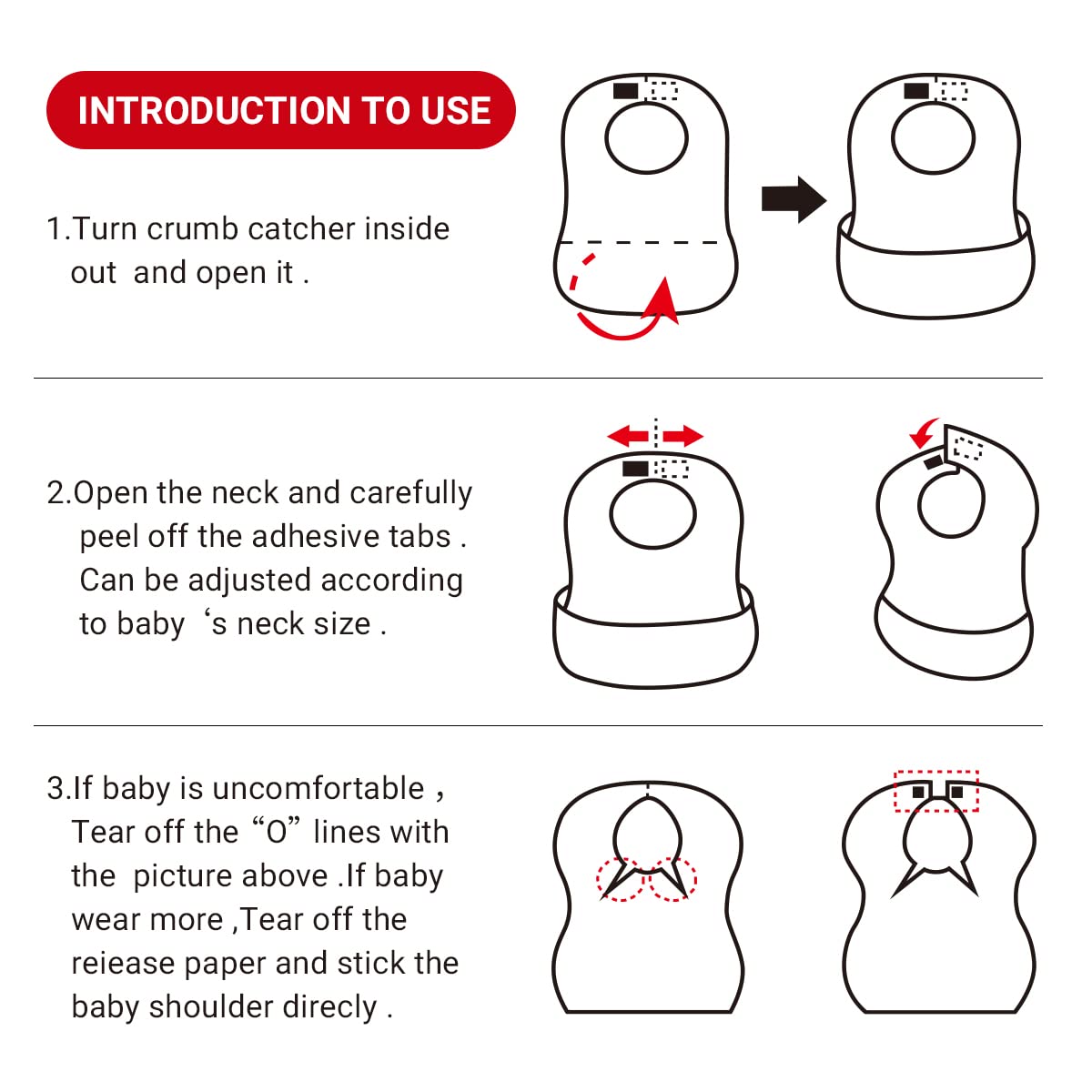 AiQiaoXin Baby Disposable Bibs - Soft, Leak Proof and Convenient, Disposable Bibs Suitable for baby, Feeding, Traveling(10PCS (10 PCS Owl pattern)