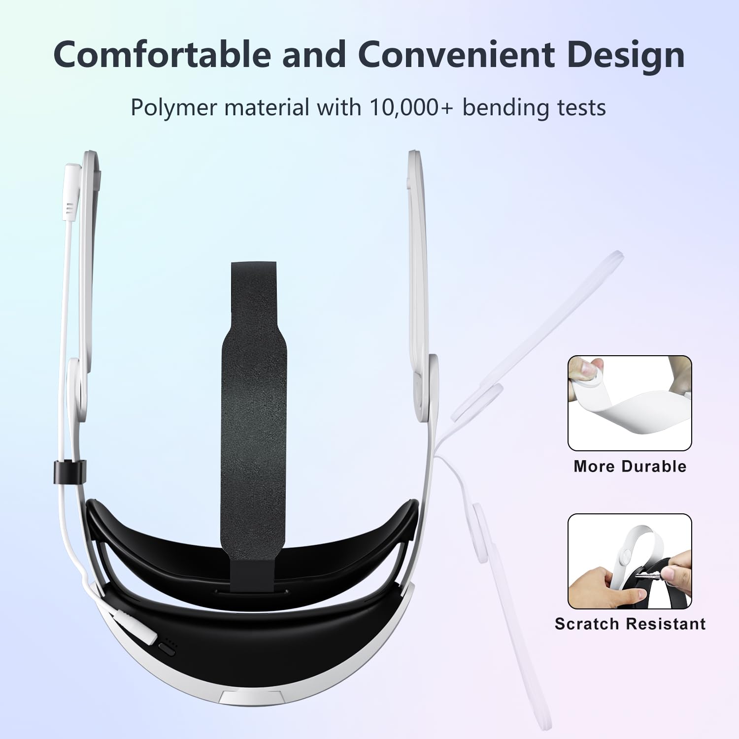 Aolukytech Head Strap for Oculus Quest 2, Replacement 3-in-1 Adjustable Elite Strap Compatible with Oculus/Meta Quest 2, Head Strap Accessories for Enhanced Support and Comfort in VR