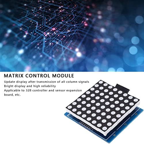 8x8 64 Bits LED Control Module, LED Control Panel SPI Interface DC5V Single Board Computers