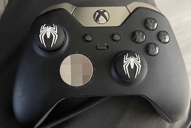 4pcs Controller Spider Silicone Joystick Cover Non-Slip Improve Gaming Thumb Grip (Black Venom) for PS5 / PS4/ Xbox One / Xbox360