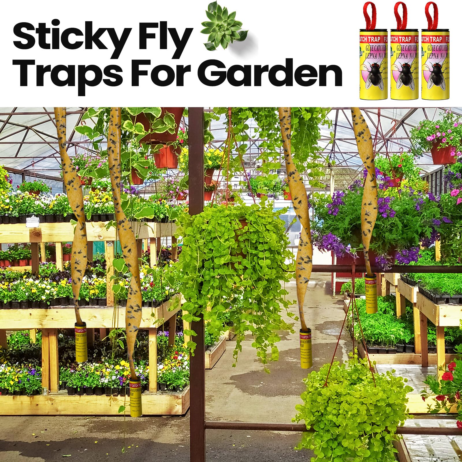 Qualirey 160 Pack Fly Strips Sticky Fly Trap Indoor Outdoor Hanging Fly Ribbon Tape Paper Flying Insect Trap Gnat Killer Traps for Fruit Flies, Bug, Insect, Pest (Yellow)