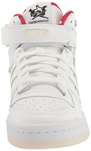 adidas Originals Womens Forum Mid White/Power Red 9, 9