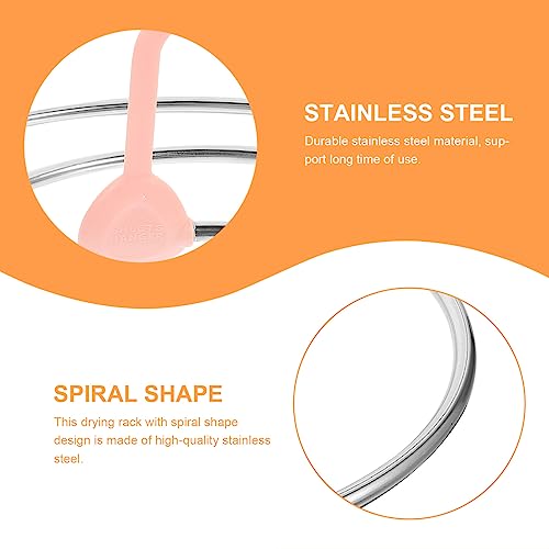 Cabilock Spiral Hanger Blanket Hanger Spiral Sheet Hanger Stainless Steel Quilt Hanger Clothes Drying Rack Space Saving Hangers for Bed Sheet Coverlet