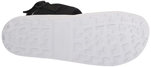 adidas Originals Women's Adilette ADV Slide Sandal, Black/White/Off White, 8