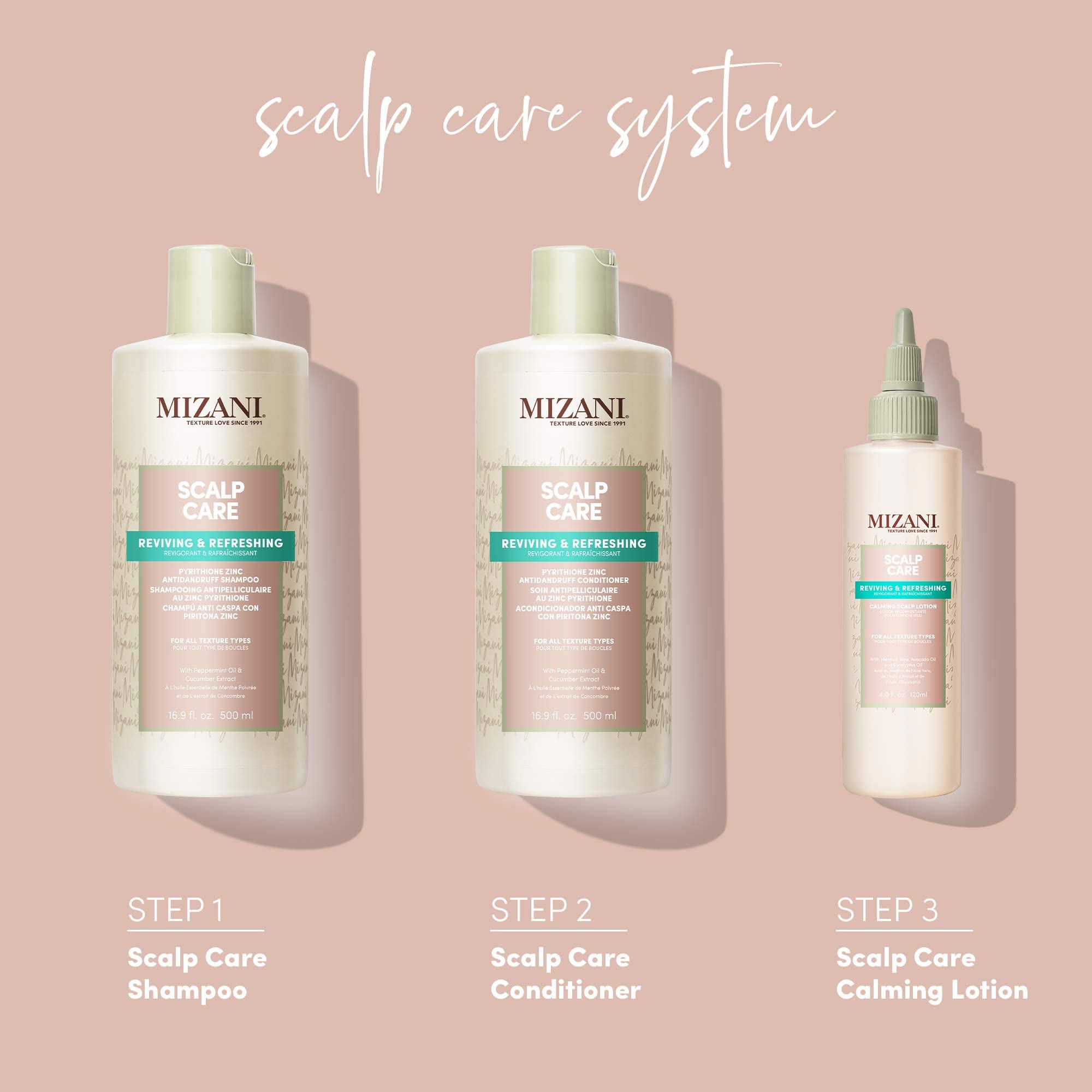 Mizani Scalp Care Calming Scalp Lotion |Dandruff Treatment | Nourishes & Soothes Scalp | For Curly Hair | 4 Fl Oz