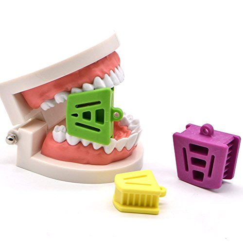 WSERE 3 Pack Professional Dental Bite Block Mouth Cheek Retractors Tongue Guard Autoclavable Oral Care Props Small Medium Large