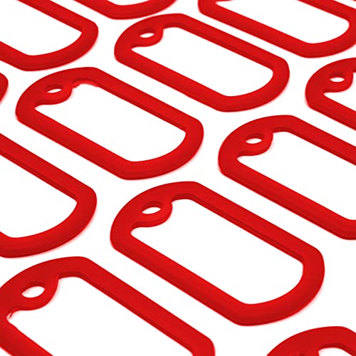 Bulk Military GI Dog Tag Silencer Rubber Silicone Cover, Red, 25 pc
