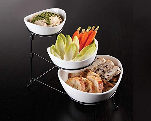 Gibson 92702.04 Server Set, 3 Tier, Black