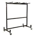 Global Industrial Double Tier Chair and Table Cart, Holds 42 Chairs / 8-10 Tables