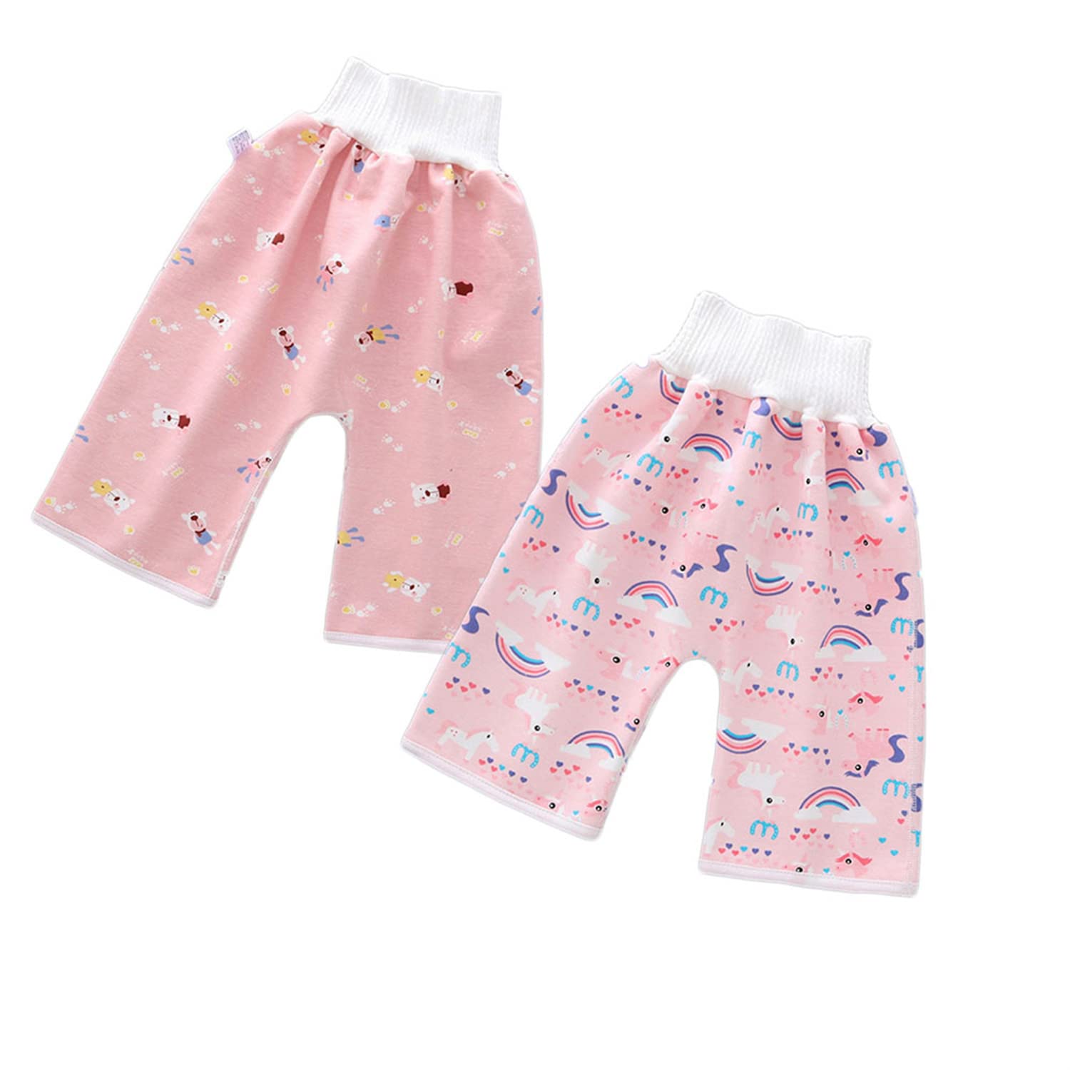 Baby Cotton Training Pants Cloth Diaper Skirts for Potty Training⦠0-4T