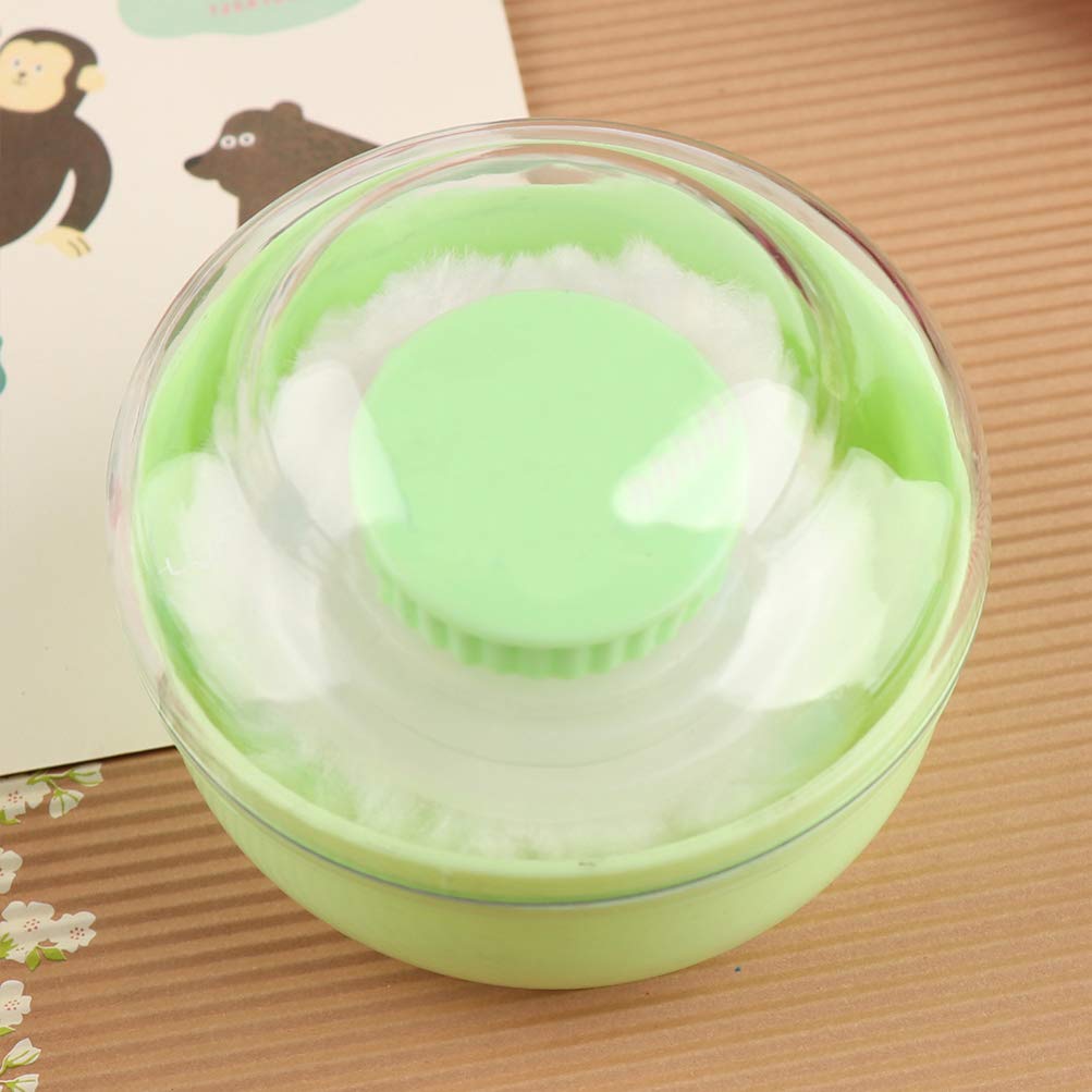 LEORX 4pcs Baby Powder Puff Case Talcum Powder Puff Container Box for Baby Infant Newborn