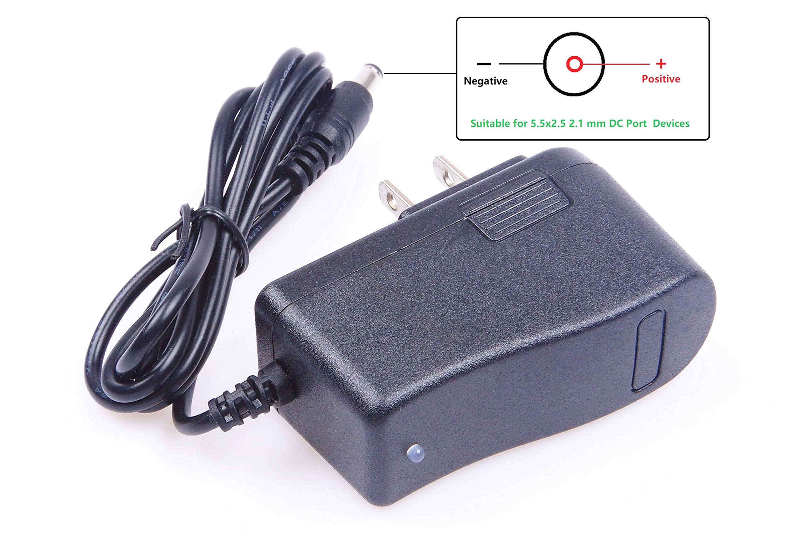 NOYITO 4.2V 1A Power Adapter Li-ion Battery Charger with LED Indicator 5.5 x 2.5 2.1mm Interface Suitable for 3.7V 4.2V 1-String Lithium Battery Pack