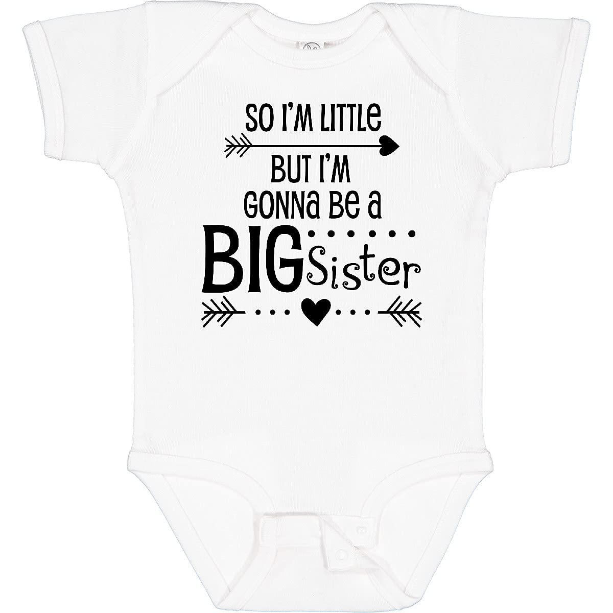 inktastic So I'm Little, But I'm Gonna Be a Big Sister Baby Bodysuit 12 Months 0020 White 2df51