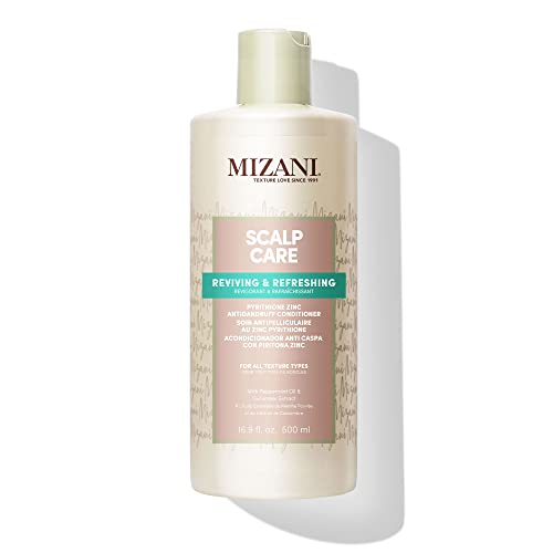 Mizani Scalp Care Dandruff Conditioner | Pyrithione Zinc | Controls Scalp Flaking & Itching | For Curly Hair | 16.9 Fl. Oz