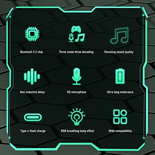 BANAAO Digital Touch-Control Wireless Bluetooth Earphones -Built-in Mic in Ear Light-Weight Wireless Earbuds with Charging Case - Immersive Premium Sound Headset for Sport Clear Calls