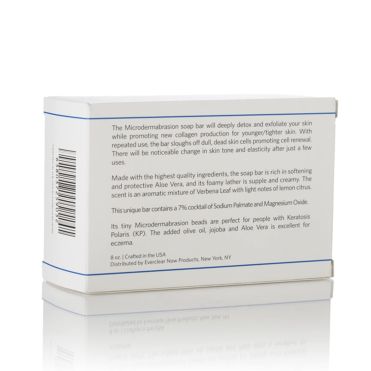 Microdermabrasion Keratosis Pilaris, Folliculitis & Acne Exfoliating Deep Cleansing Scrub Soap, KP Bump Eraser, Back & Butt Acne Exfoliant, Wash Cleanser - Rough, Bumpy & Dry Skin Gets Rid Of Redness