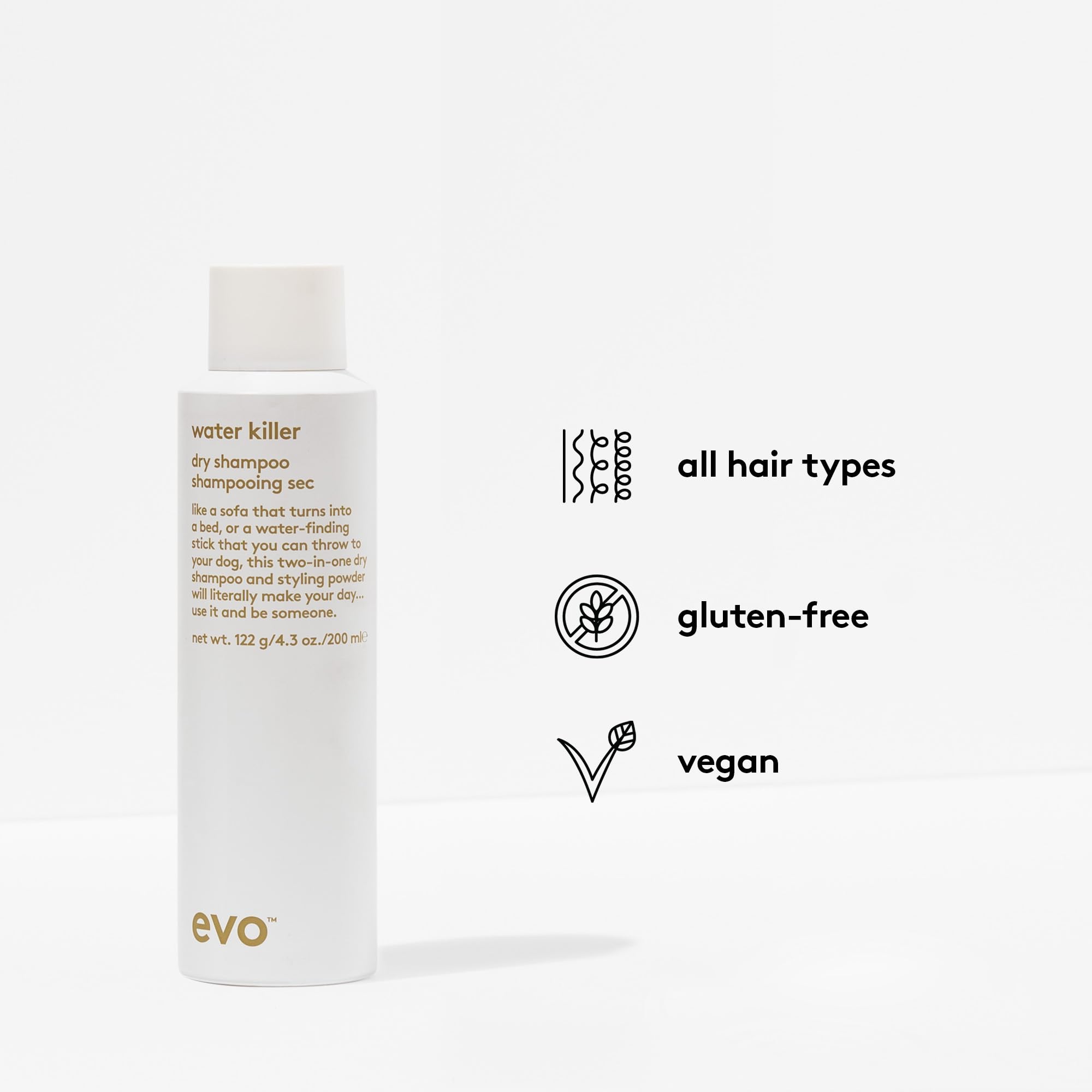 Evo Water Killer Dry Shampoo, 4.3 Ounce