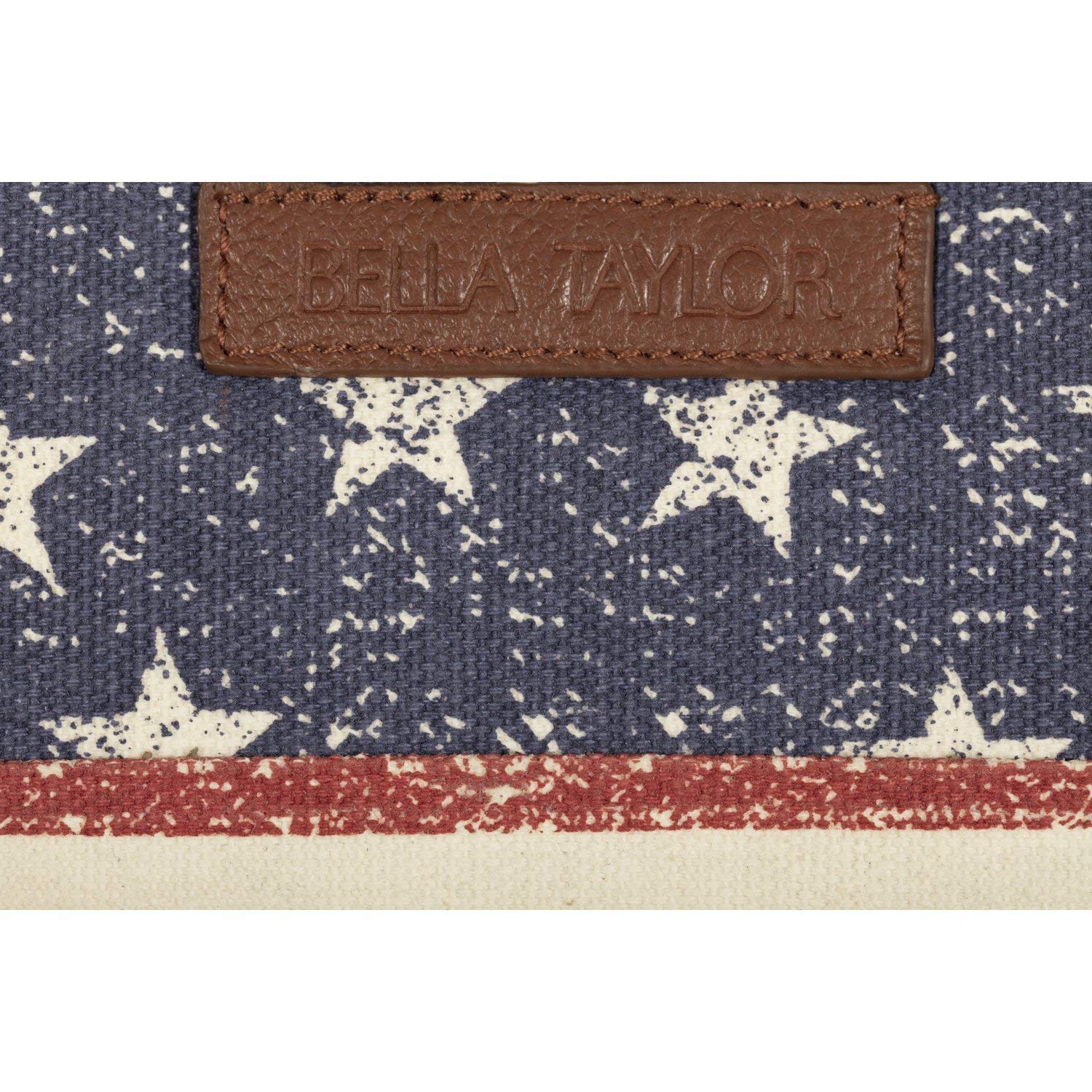 Bella Taylor American Dream Sleek Messenger Crossbody Purse Crossbody Bag; Red, Cream, and Navy