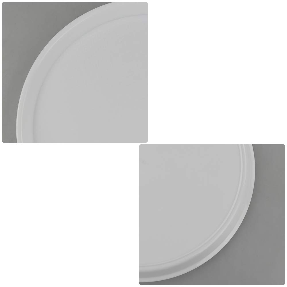 Jekiyo Plastic Round Trays for Serving, 13.5 Inches, 6 Packs