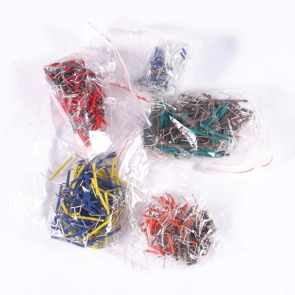 840 Pieces Preformed Breadboard Jumper Wire Kit 14 Lengths Assorted Jumper Wire for Breadboard Prototyping Circuits