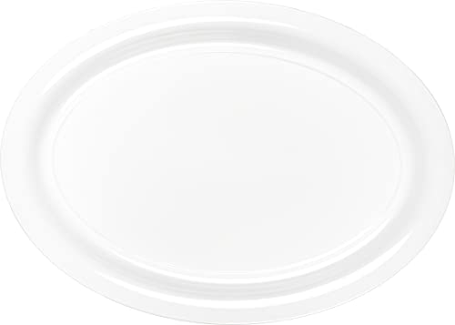 Carlisle FoodService Products Displayware Plastic Catering Platter 21" x 15" White