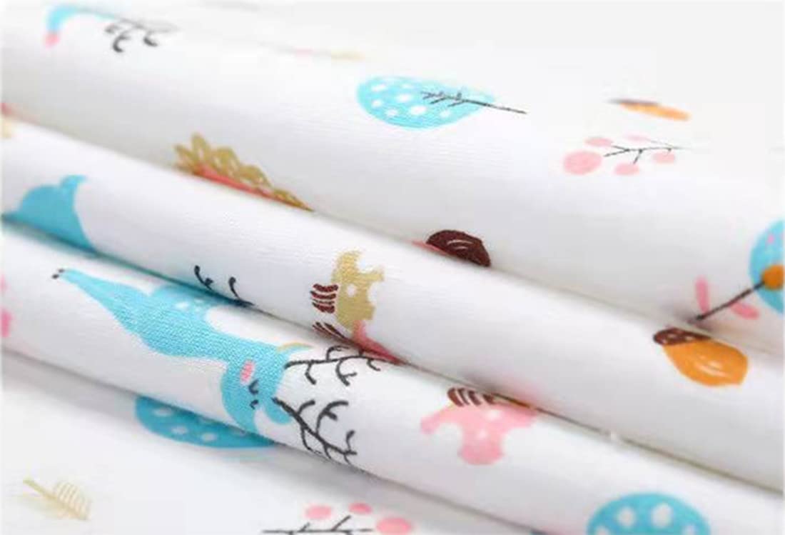 Monvecle Baby Infant Waterproof Cotton Changing Pads Washable Resuable Diapers Liners Mats Forest 40" x 28"