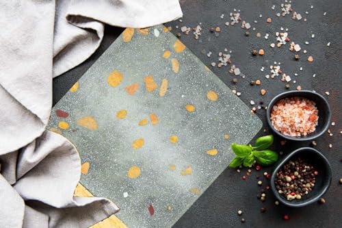 Alchemade Terrazzo And Wood Cutting Board (14.5"x10") - Decorative Board Platter Tray For The Kitchen, Parties, Events And Everyday Use