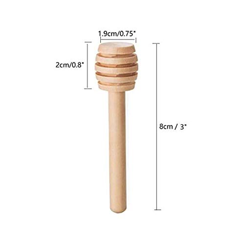 Aeyistry 10 Pieces 3 Inch Mini Honey Dipper Stick for Birthday Wedding Christmas Party Favor DIY Gift Crafting