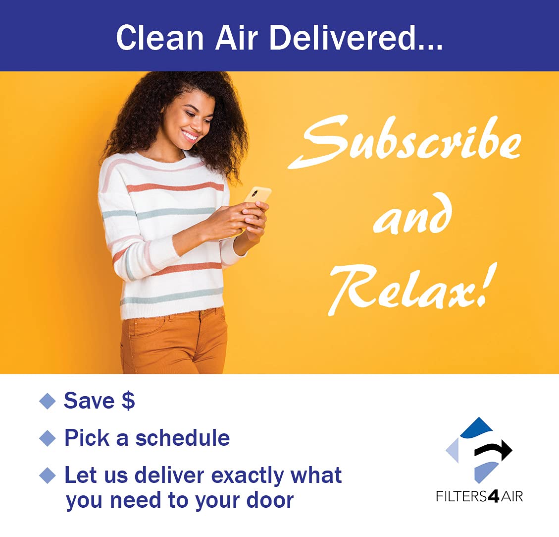 FILTERS4AIR Air Filters 12x12x1, Air Conditioner Replacement Filters - (4 Pack, MERV 10) - Pleated HVAC Air Filter, 1-3 Micron Particles Defense 1 Count (Pack of 4)