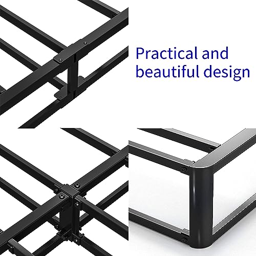 Aardhen 7 Inch Box Spring for Queen Bed,High Profile Strong Metal Frame Mattress Foundation, Quiet Noise-Free,Easy Assembly, 3000lbs Max Weight Capacity