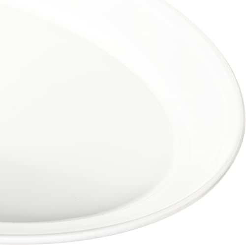 Carlisle FoodService Products ARR12002 Melamine Oval Platter, 12" Length x 8-1/2" Width x 1.07" Height, White, Large (Case of 12)