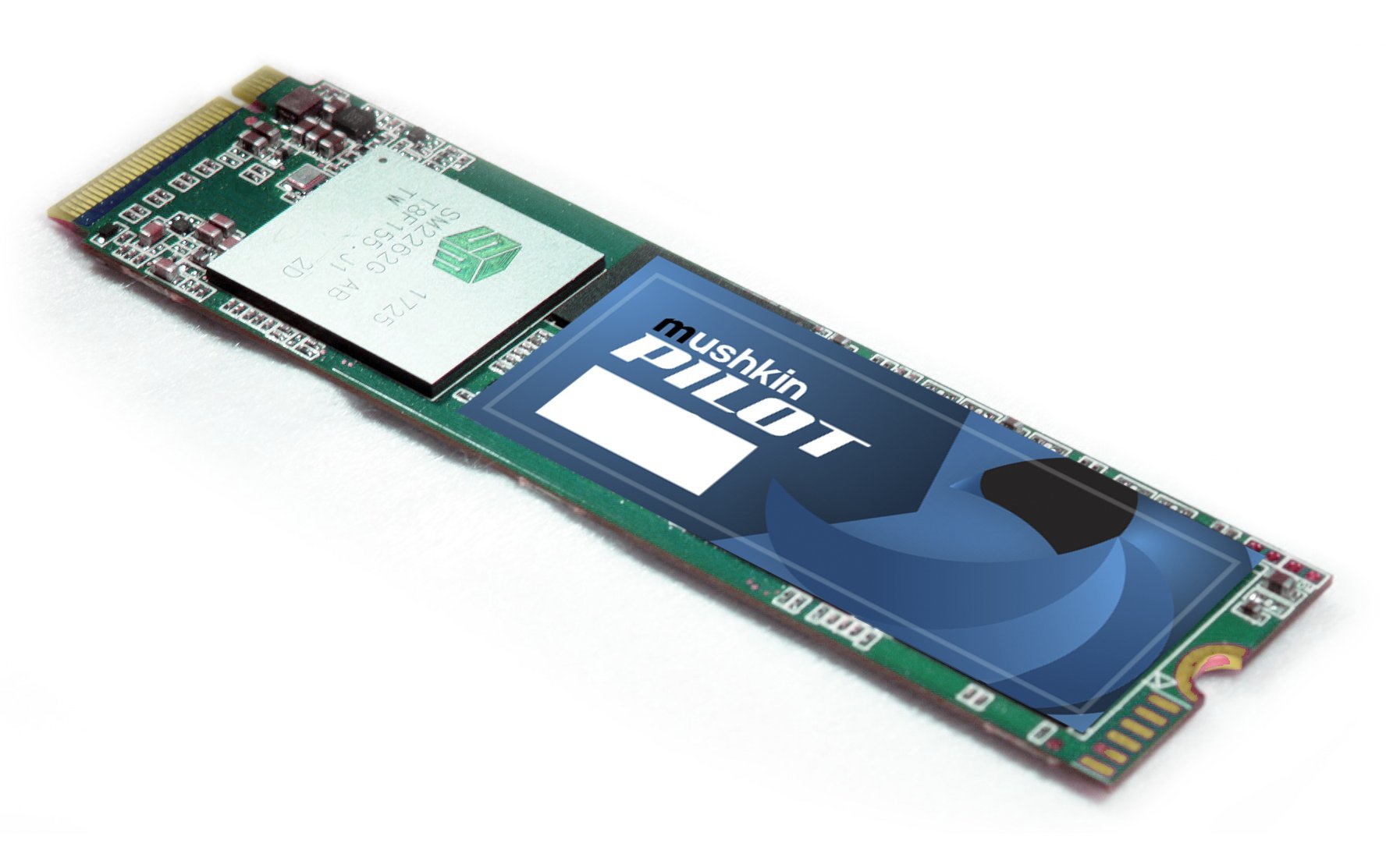 Mushkin Pilot – 500GB PCIe NVMe – M.2 (2280) Internal Solid State Drive (SSD) – Gen3 x4 – 3D TLC - (MKNSSDPL500GB-D8)