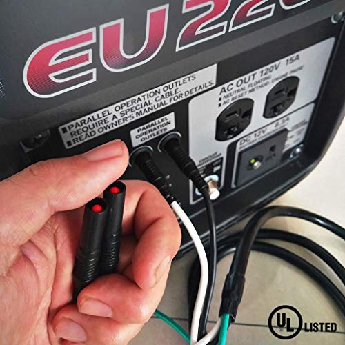 Atima 66 inches Generator Accessories 2000-Watt Parallel Cable Apply to Honda Generator EU2200i EU2200i Companion EU2000i EU2000i Companion EU1000i EU3000i Handi