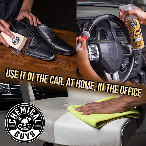 Chemical Guys SPI_109_16TI Leather Cleaner and Conditioner Complete Leather Care Kit (16 fl oz) +  SPI22016 Total Interior Cleaner & Protectant, (16 fl oz) 3 Items
