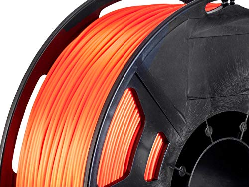 Monoprice Hi-Gloss 3D Printer Filament PLA 1.75mm - 1kg/Spool - Orange, Works with All PLA Compatible 3D Printers