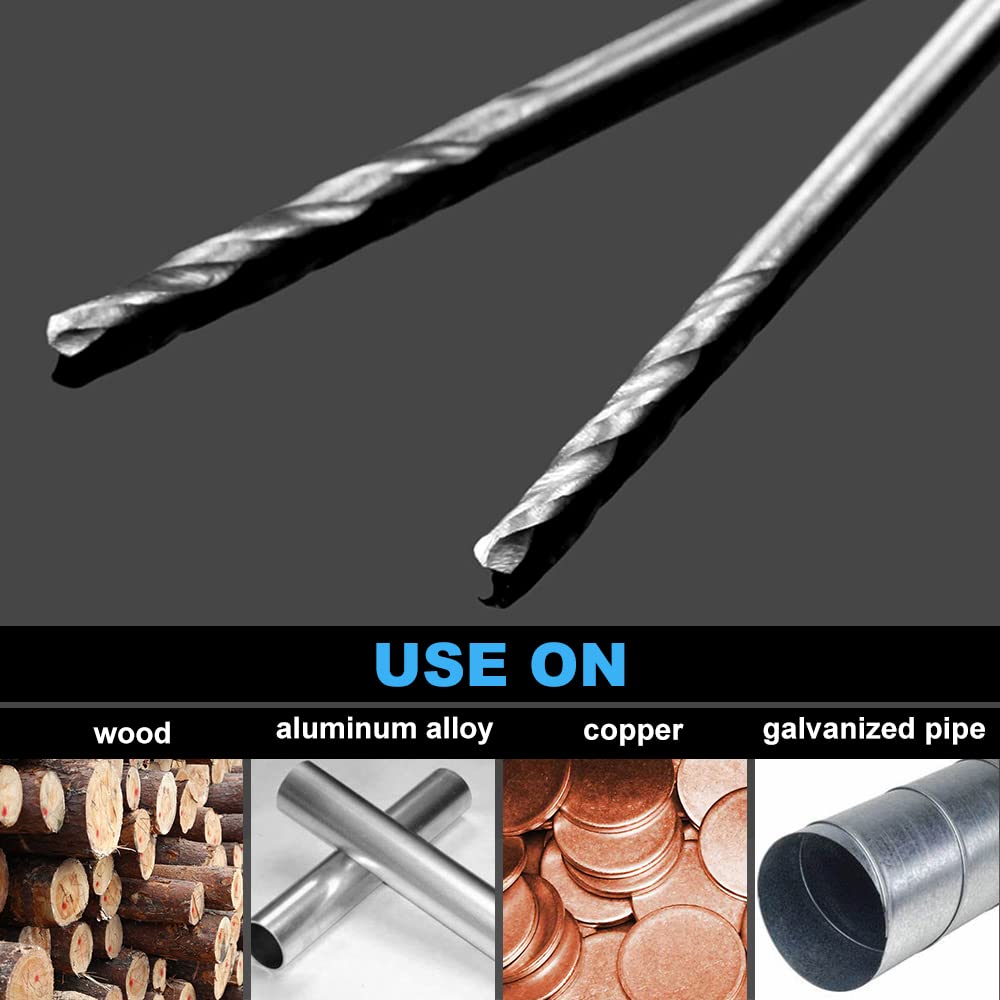 Mtsooning 10PCS High Speed Steel Twist, 1.4mm Cobalt Drill Bit with Straight Shank Electrical Drilling Tool, Used for Wood Cast Iron Aluminum Alloy Plastic Fiberglass DIY Craft