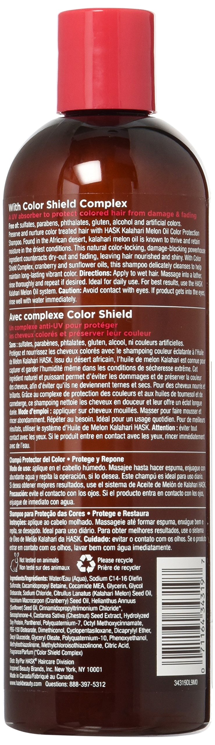Hask Kalahari Color Protection Shampoo, 12 Ounce