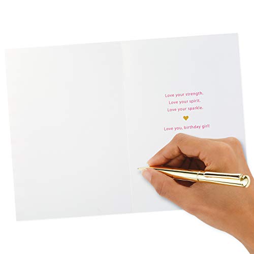 Hallmark Signature Birthday Card for Her (Heart and Stripes)
