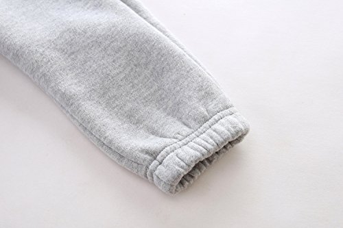 Mud Kingdom Baby Boys Joggers Winter Cute Bear Fleece 18-24 Months Gray